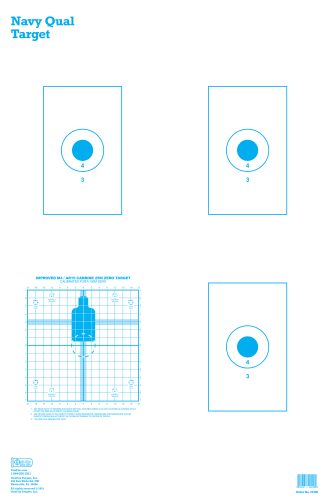 Navy Qual – M4 (22460) | Military & Police Targets, Inc. 833-556-1911
