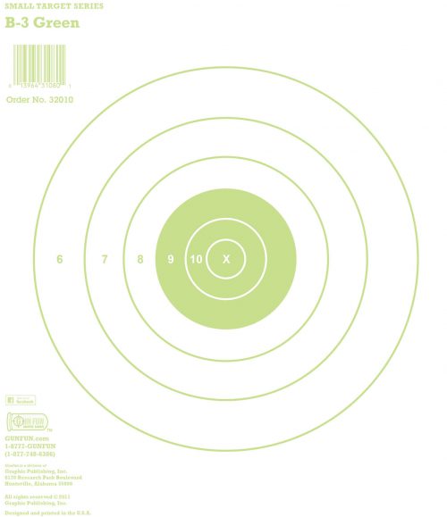 M16 A2 and A4 Zeroing Target Green (32120) | Military & Police Targets ...