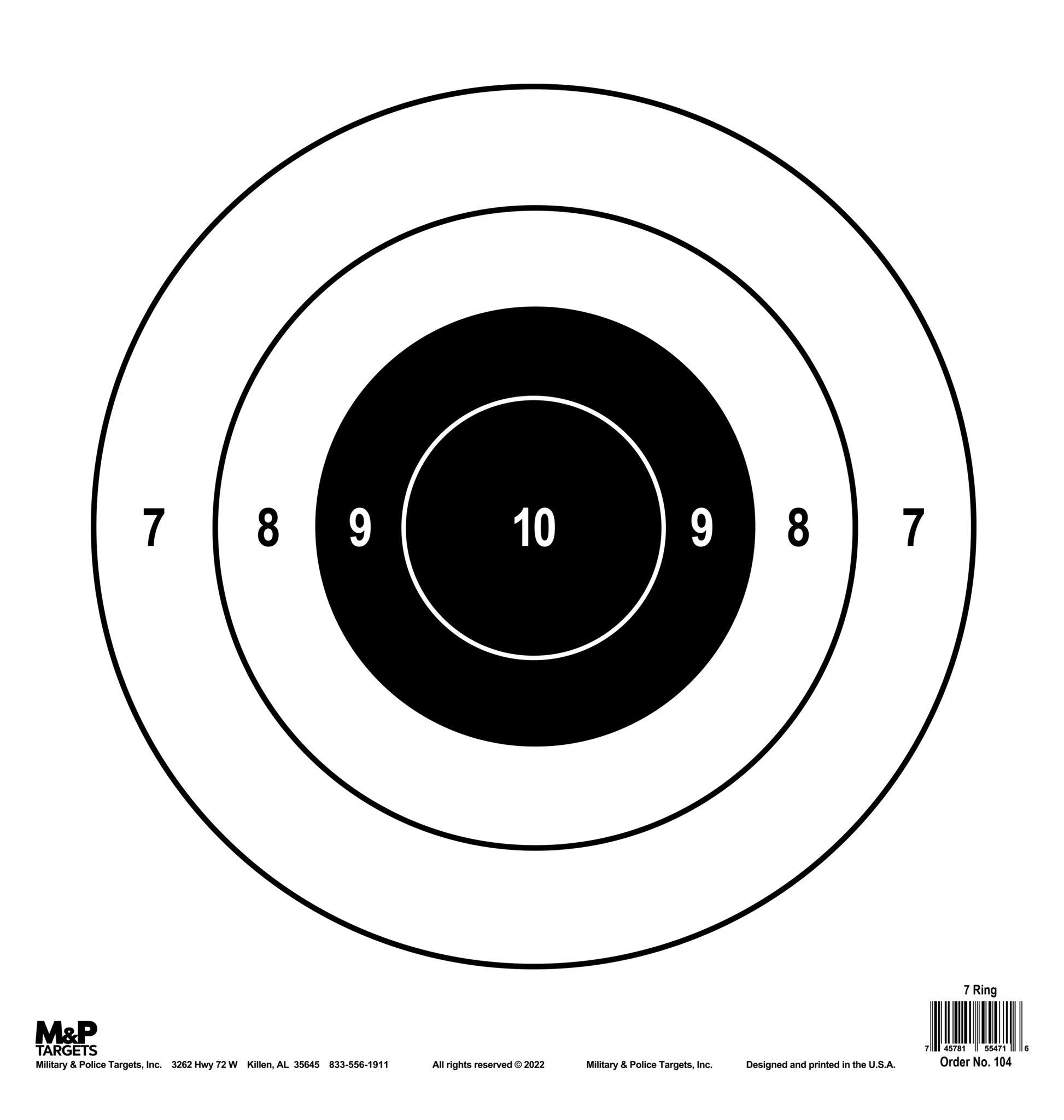 FBI 7 Ring 104 Military Police Targets Inc 833 556 1911 FBI 7 Ring 104 Military Police Targets Inc 833 556 1911