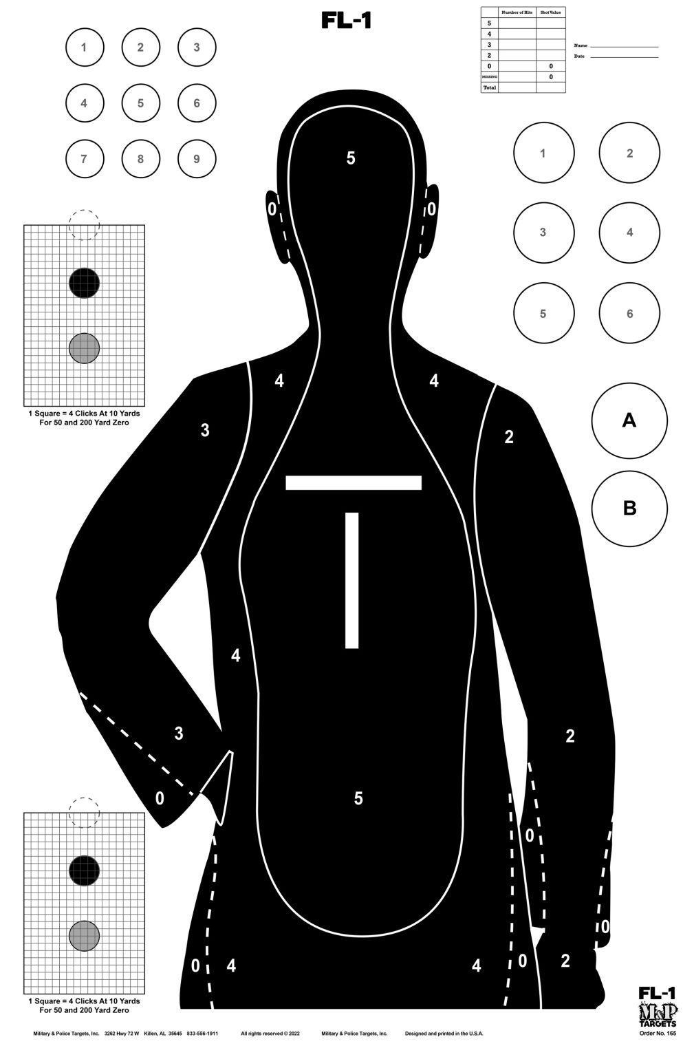 All Weather | Product categories | Military & Police Targets, Inc. 833 ...