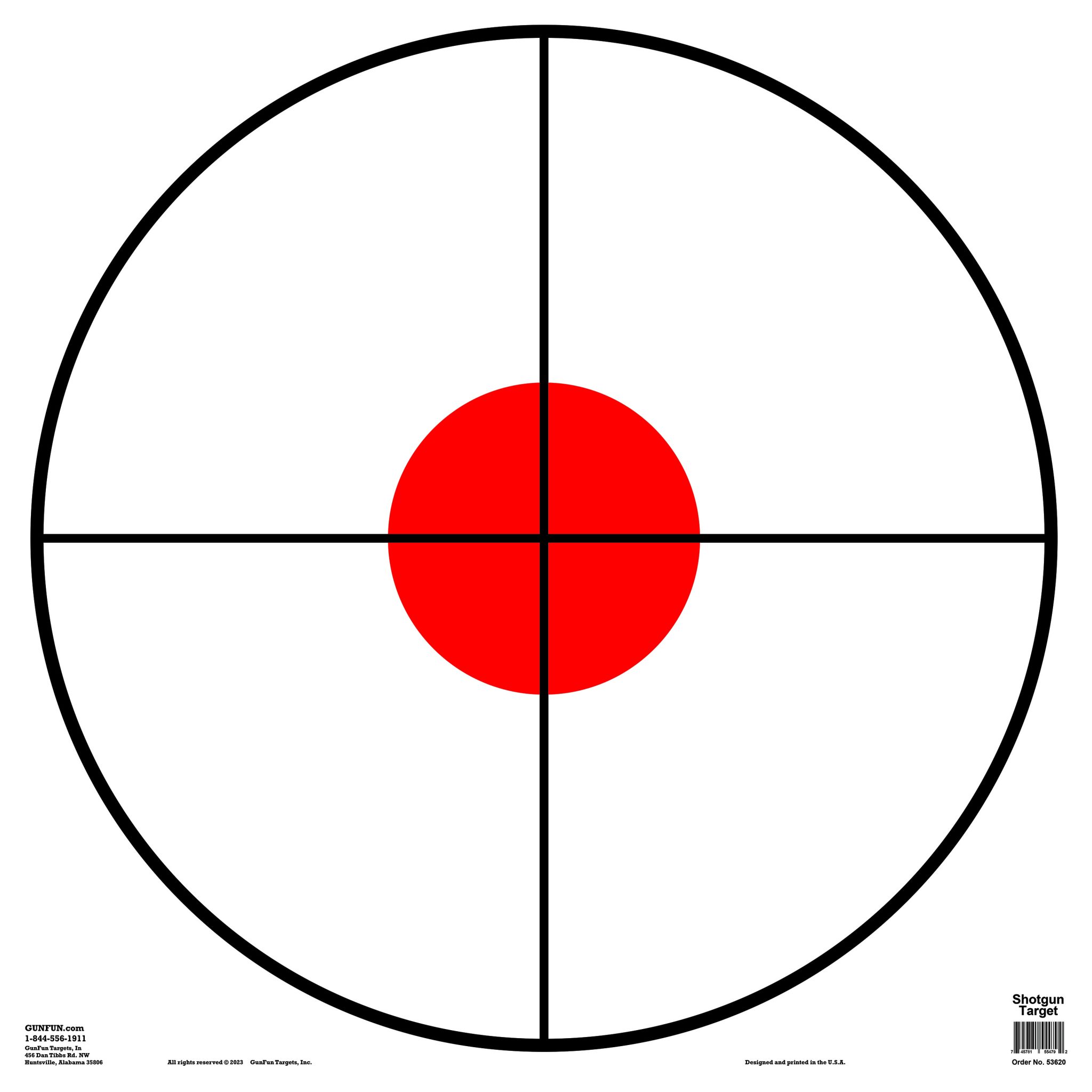 Shotgun Target (53620) - Military & Police Targets, Inc. 833-556 ...