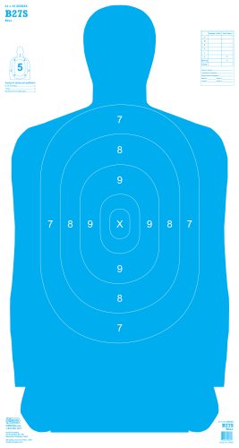 B27S Blue (53030) | Military & Police Targets, Inc. 833-556-1911