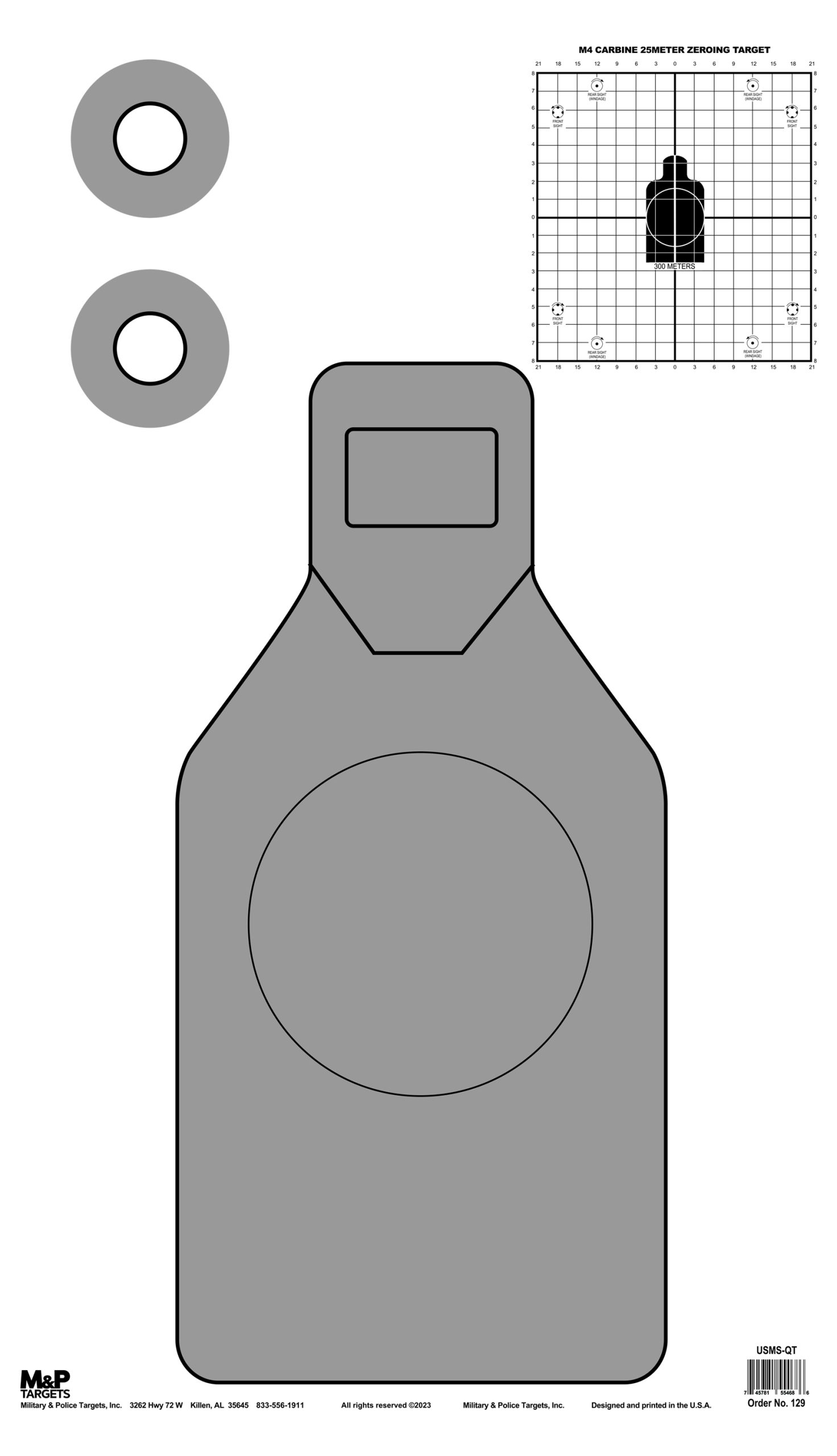 US Marshall QT 129 Military Police Targets Inc 833 556 1911 US Marshall QT 129 Military Police Targets Inc 833 556 1911