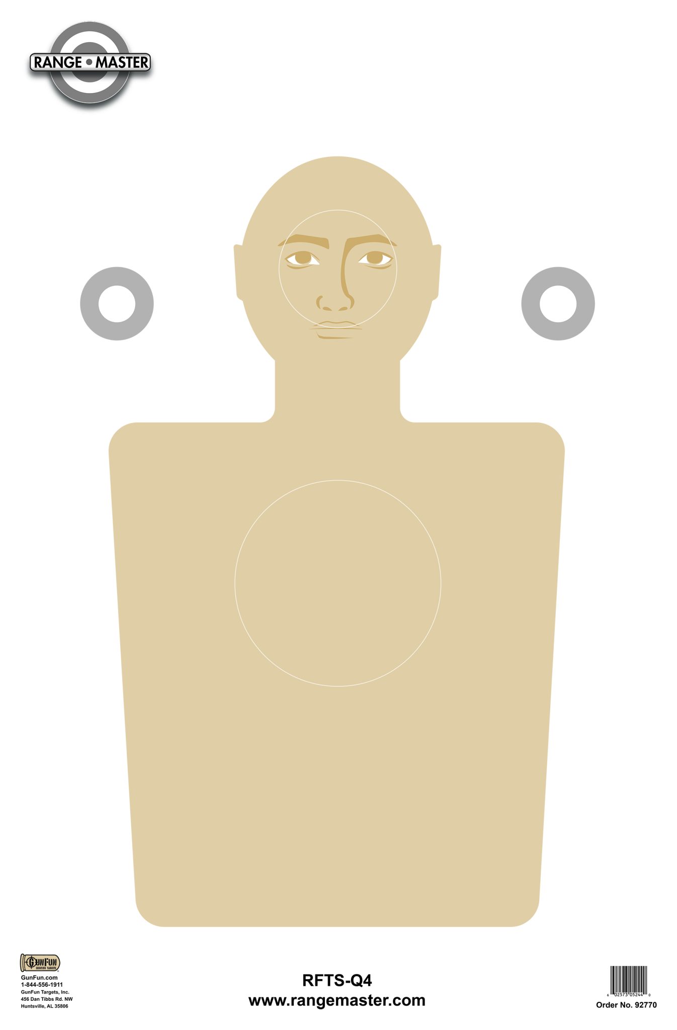 Rangemaster (92770) | Military & Police Targets, Inc. 833-556-1911